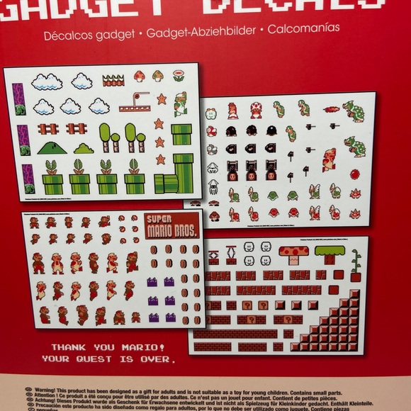 Nintendo | Accents | Nintendo Super Mario Bros Decal Stickers | Poshmark